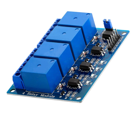 4-Channel 3-5V Relay Module With Opto Isolated Input
